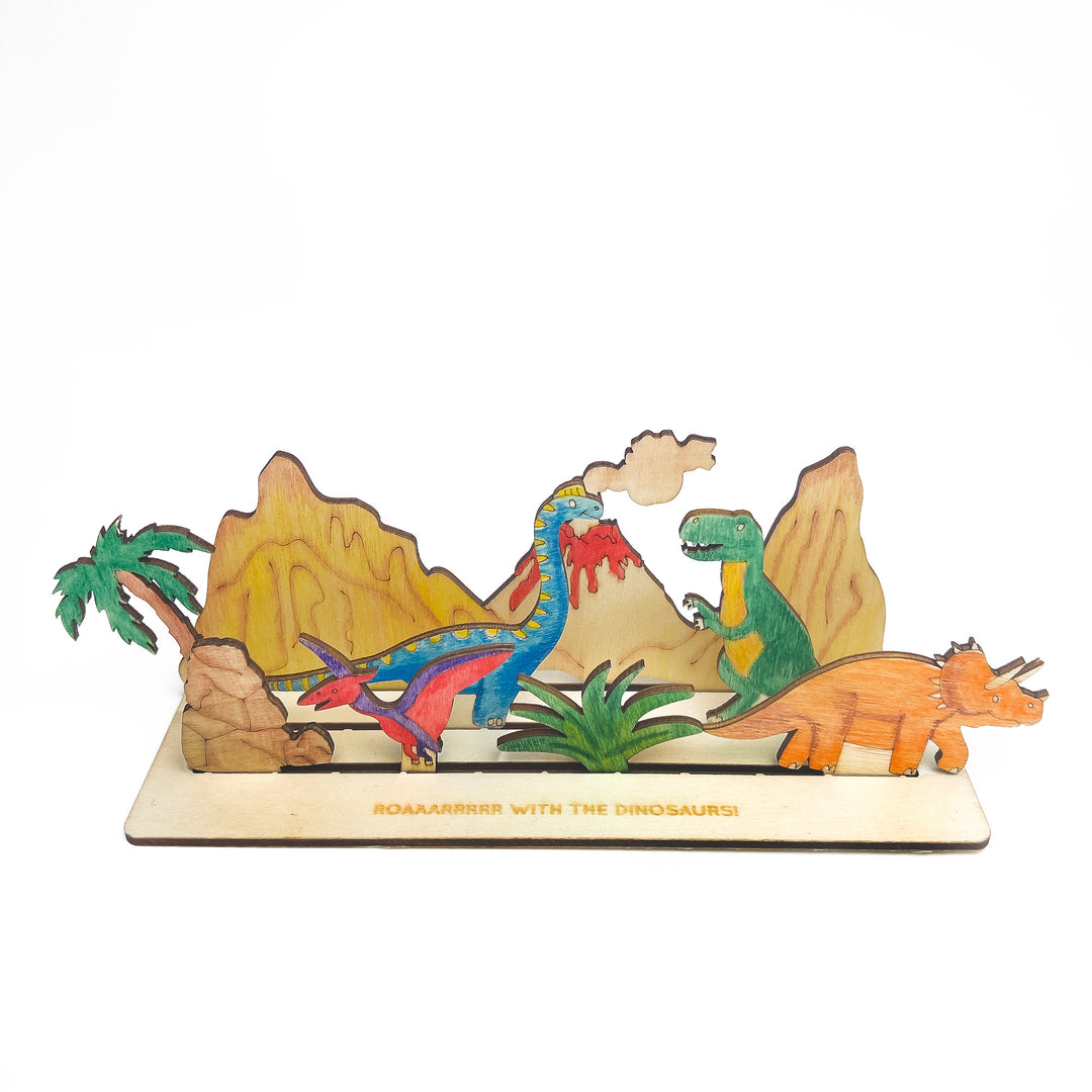 Dinosaur Craft Kit; Make Your Own Dinosaur Scene | Cotton Twist ...