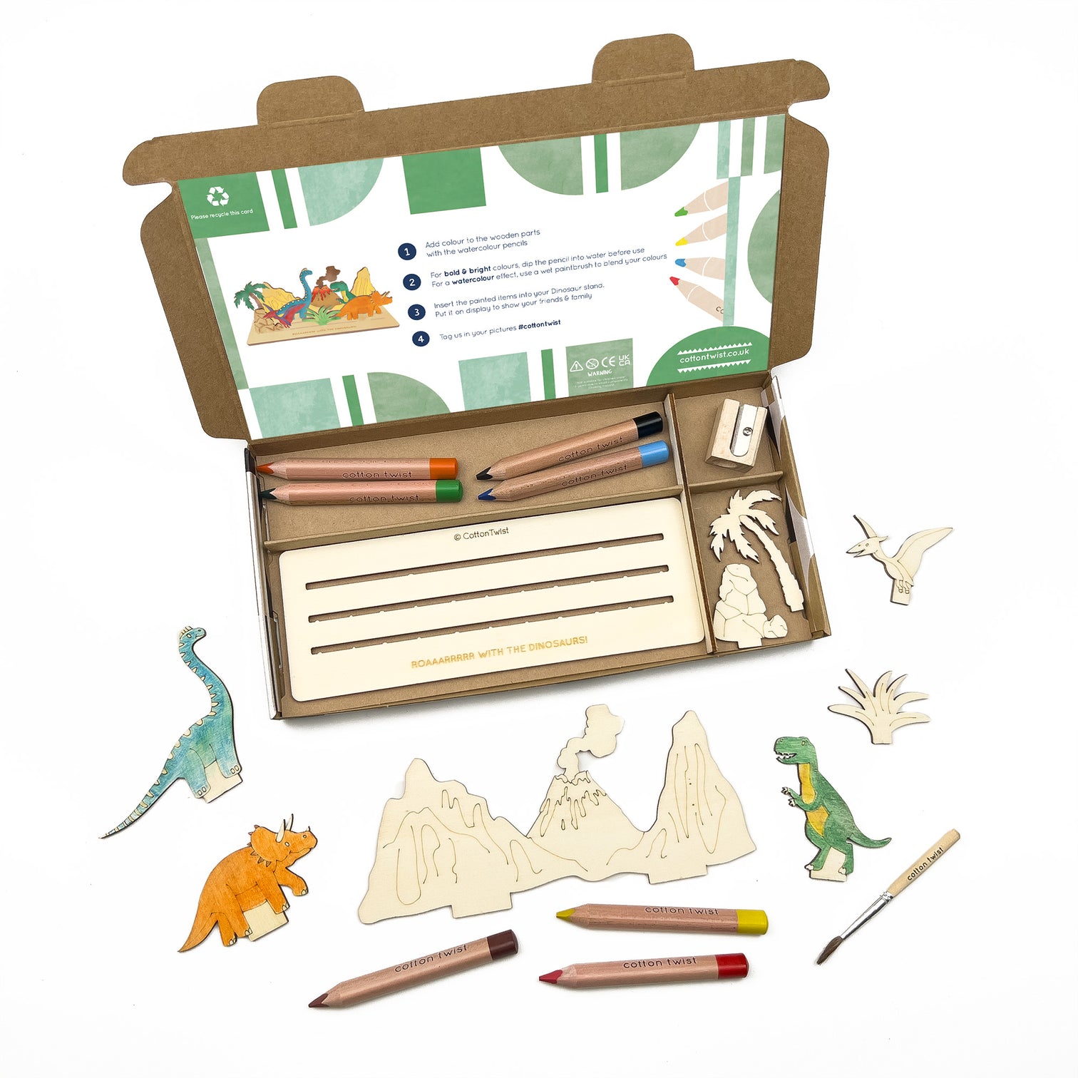 Dinosaur Craft Kit; Make Your Own Dinosaur Scene | Cotton Twist ...