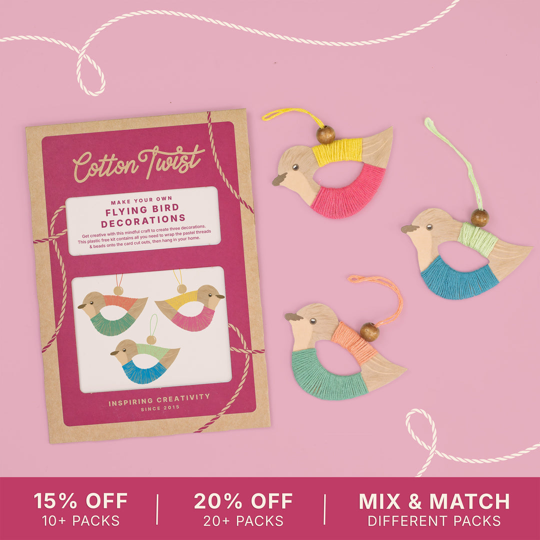 Make Your Own Pastel Flying Bird Decorations | Cotton Twist – CottonTwist