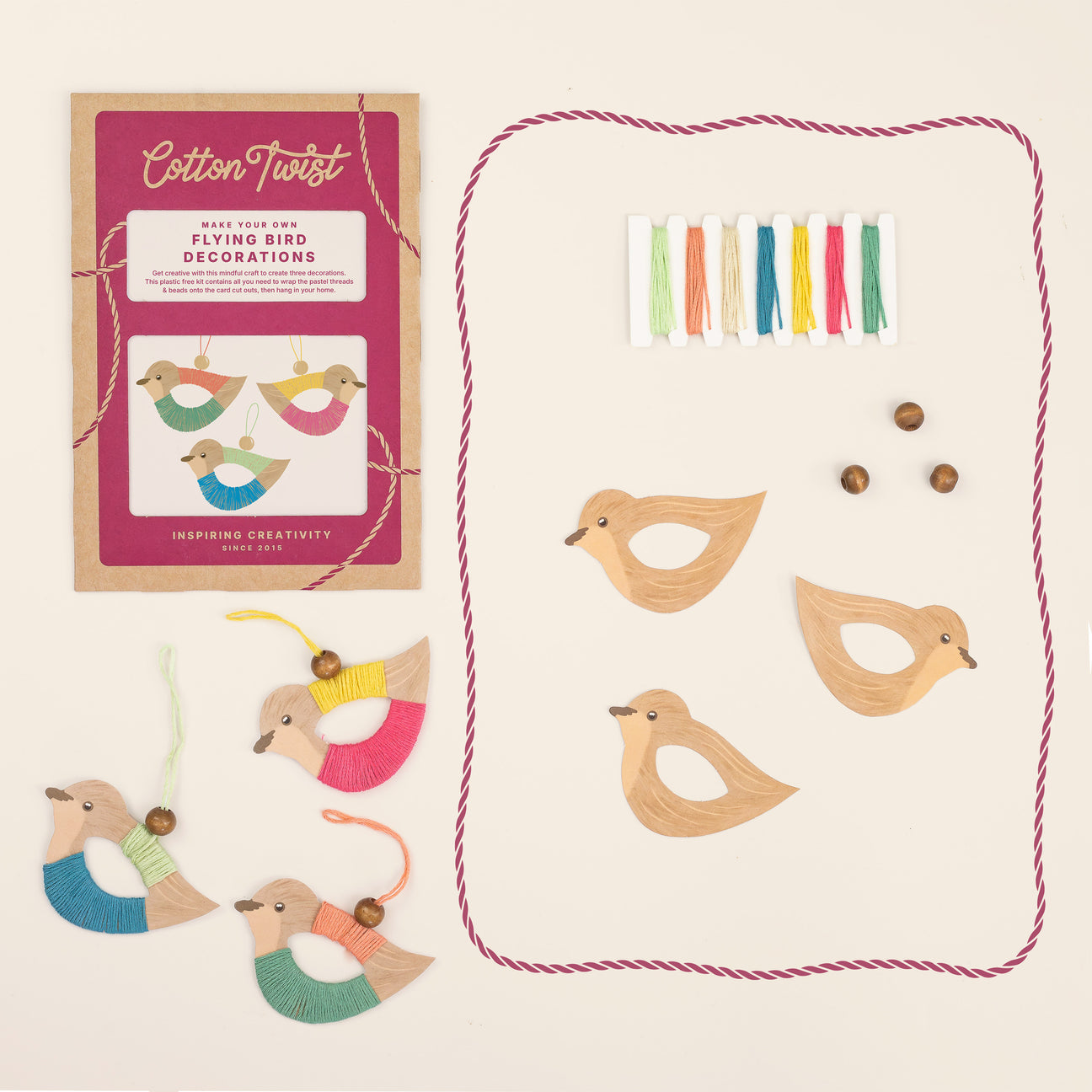 Make Your Own Pastel Flying Bird Decorations | Cotton Twist – CottonTwist