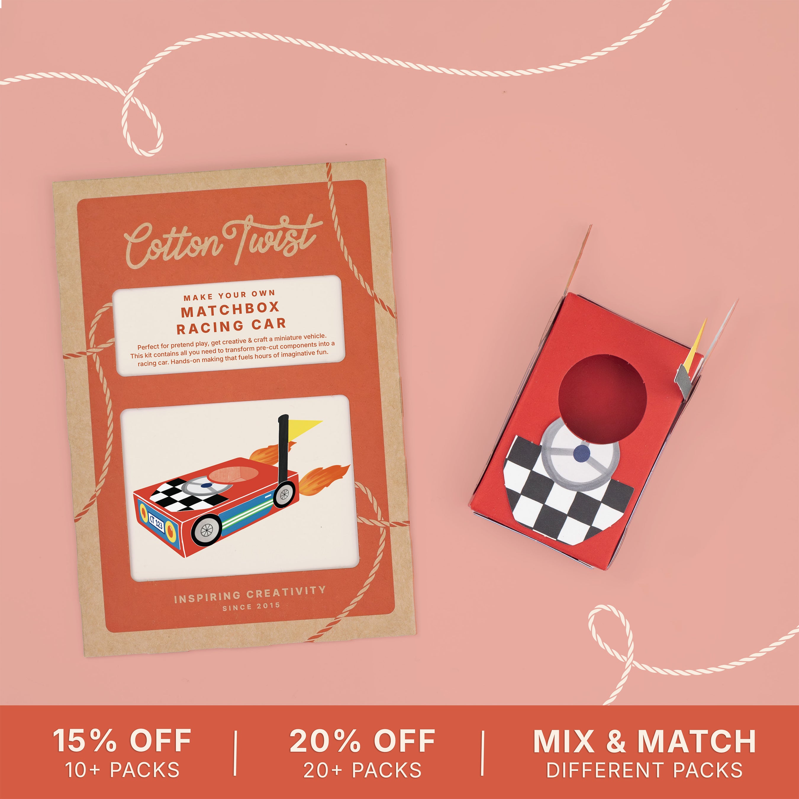 Make Your Own Matchbox Racing Car | Cotton Twist – CottonTwist