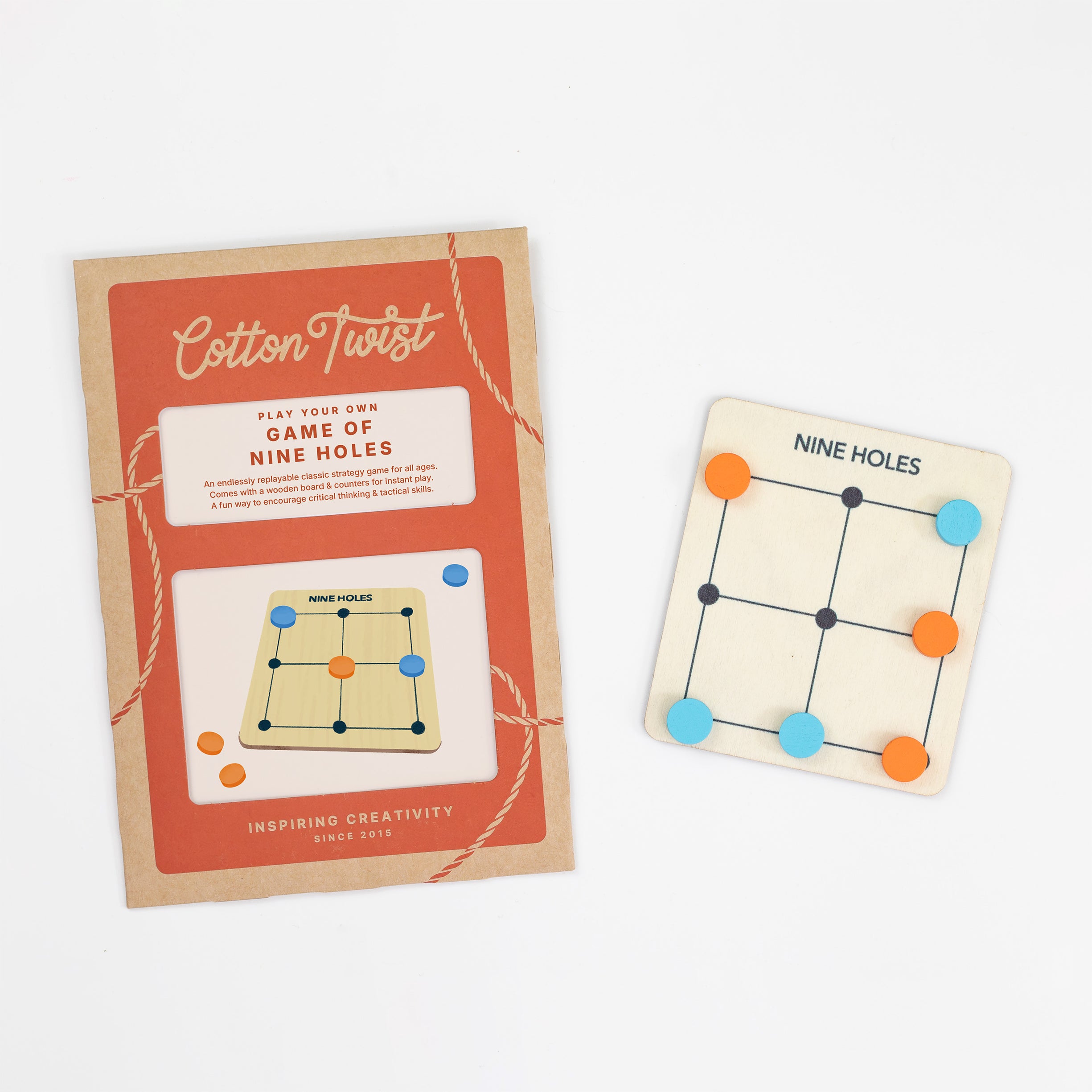 Game Of Nine Holes Wooden Board Game | Cotton Twist – CottonTwist