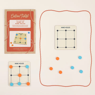 Game Of Nine Holes Wooden Board Game | Cotton Twist – CottonTwist