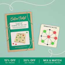 Roman Tic Tac Toe Board Game | Cotton Twist – CottonTwist