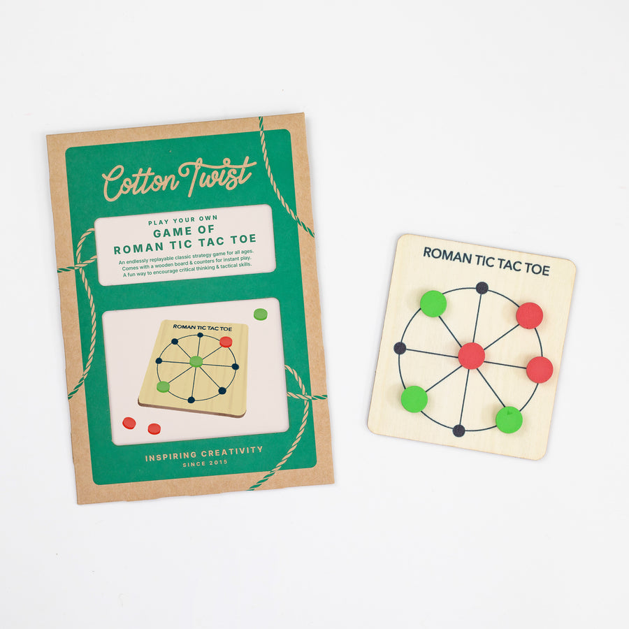 Roman Tic Tac Toe Board Game | Cotton Twist – CottonTwist