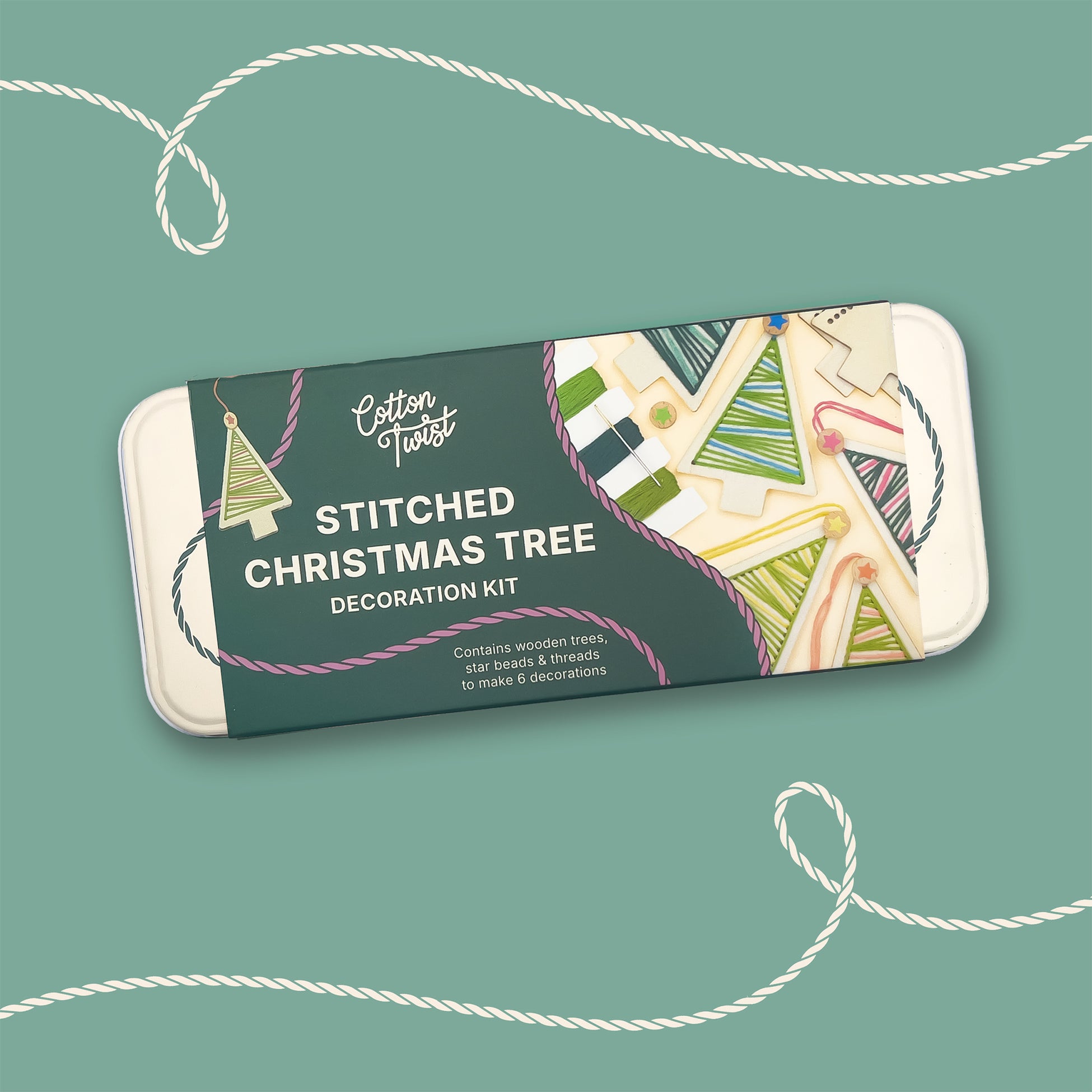 Stitched Christmas Tree Decoration Kit | Cotton Twist – CottonTwist