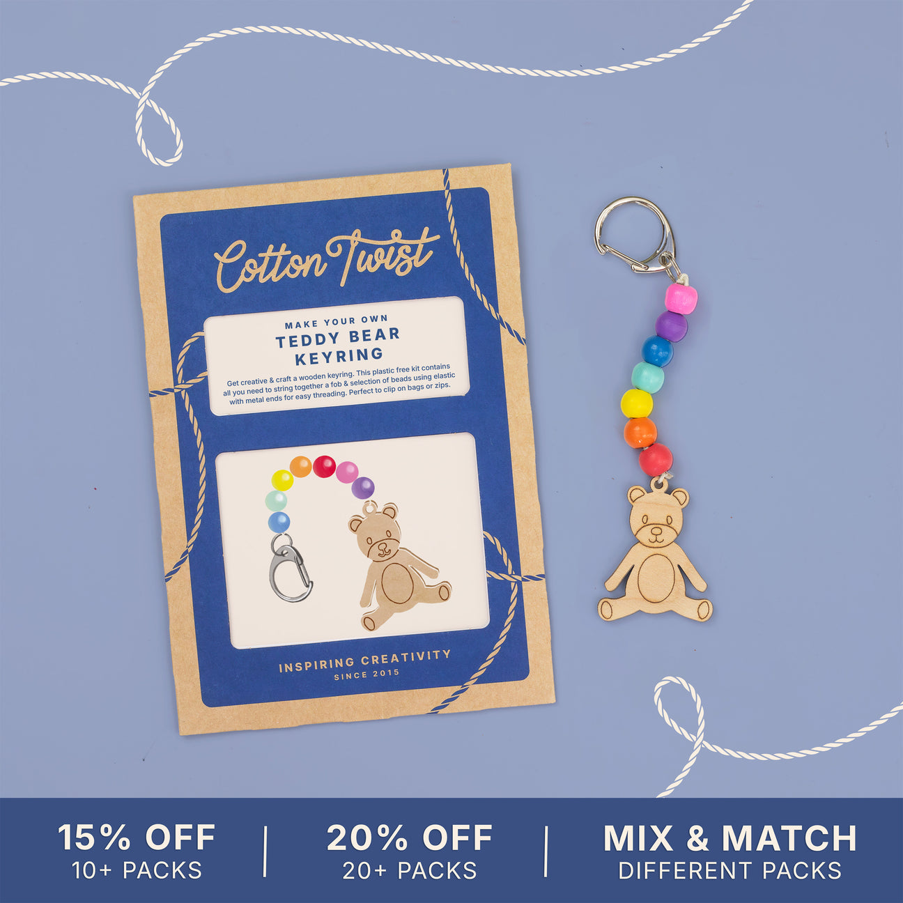Make Your Own Teddy Bear Keyring | Cotton Twist – CottonTwist