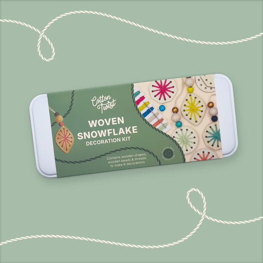 Woven Snowflake Decoration Kit | Cotton Twist – CottonTwist