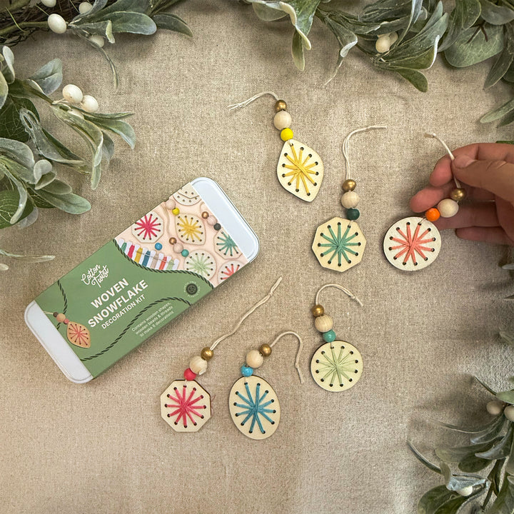 Woven Snowflake Decoration Kit | Cotton Twist – CottonTwist