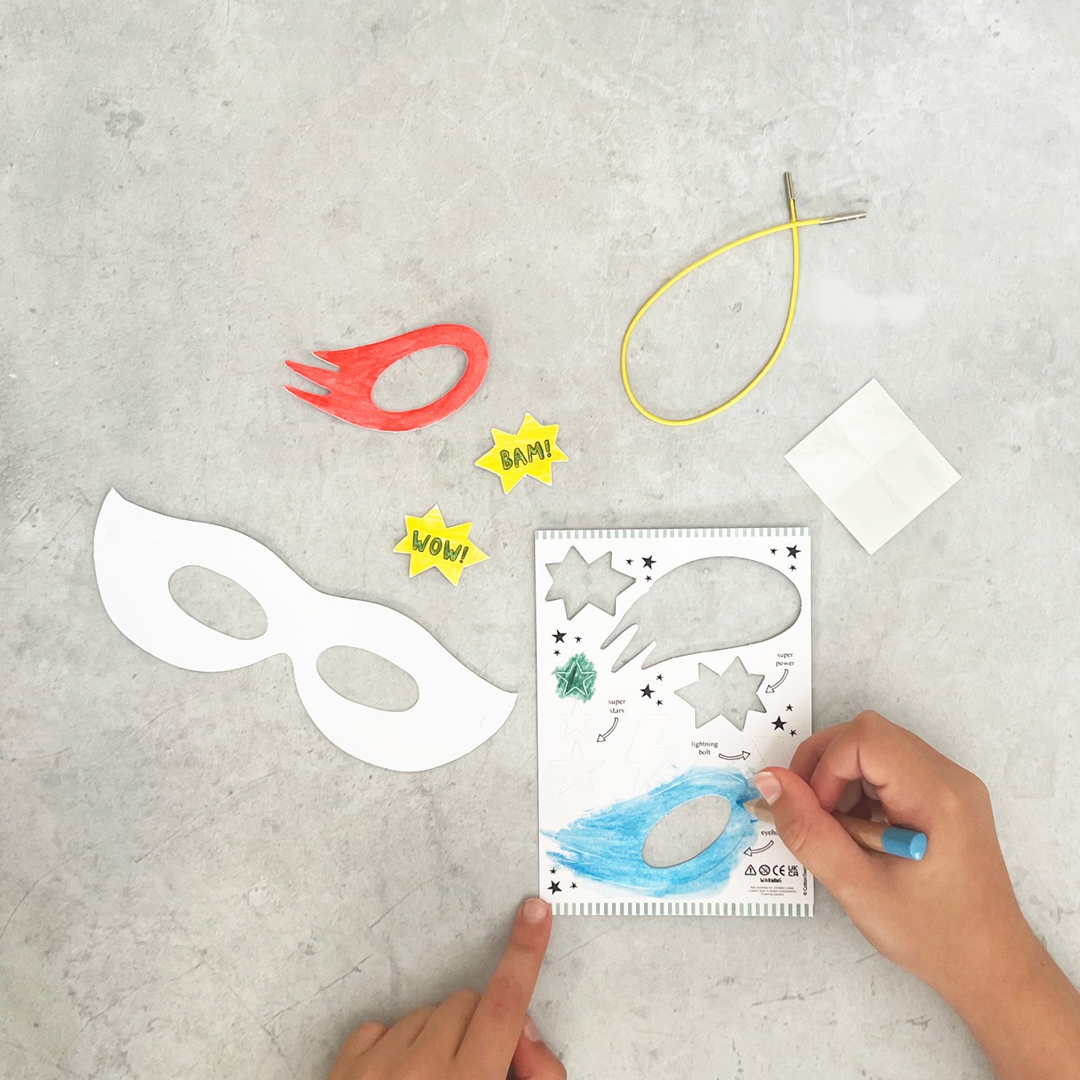 make your own superhero mask - sustainable craft kit - cotton twist ...