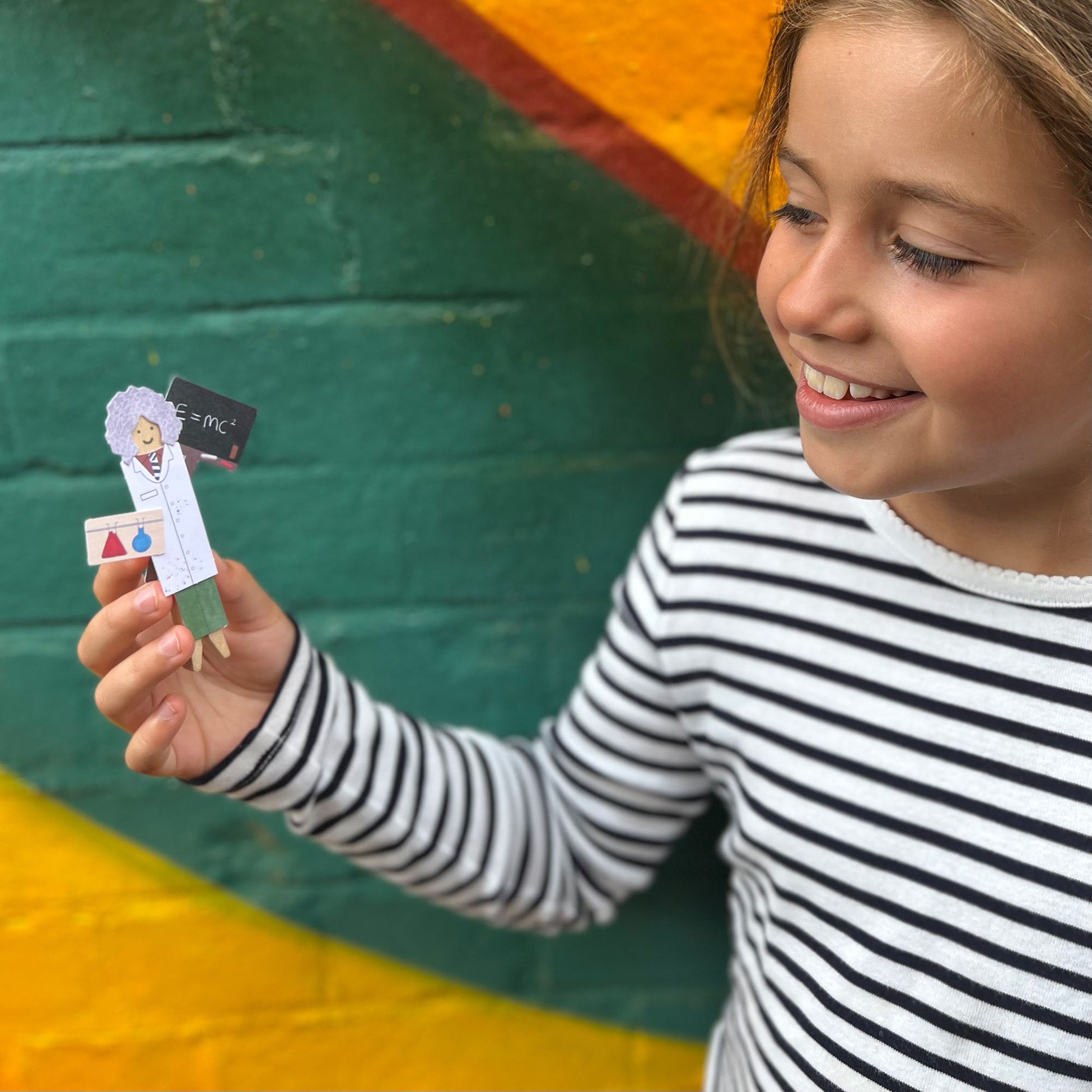 make your own albert einstein peg doll - sustainable craft kit - cotton ...