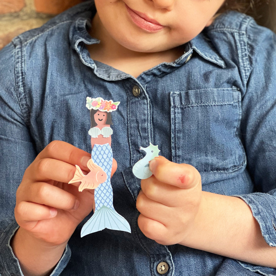 make your own mermaid peg doll - sustainable craft kit - cotton twist ...