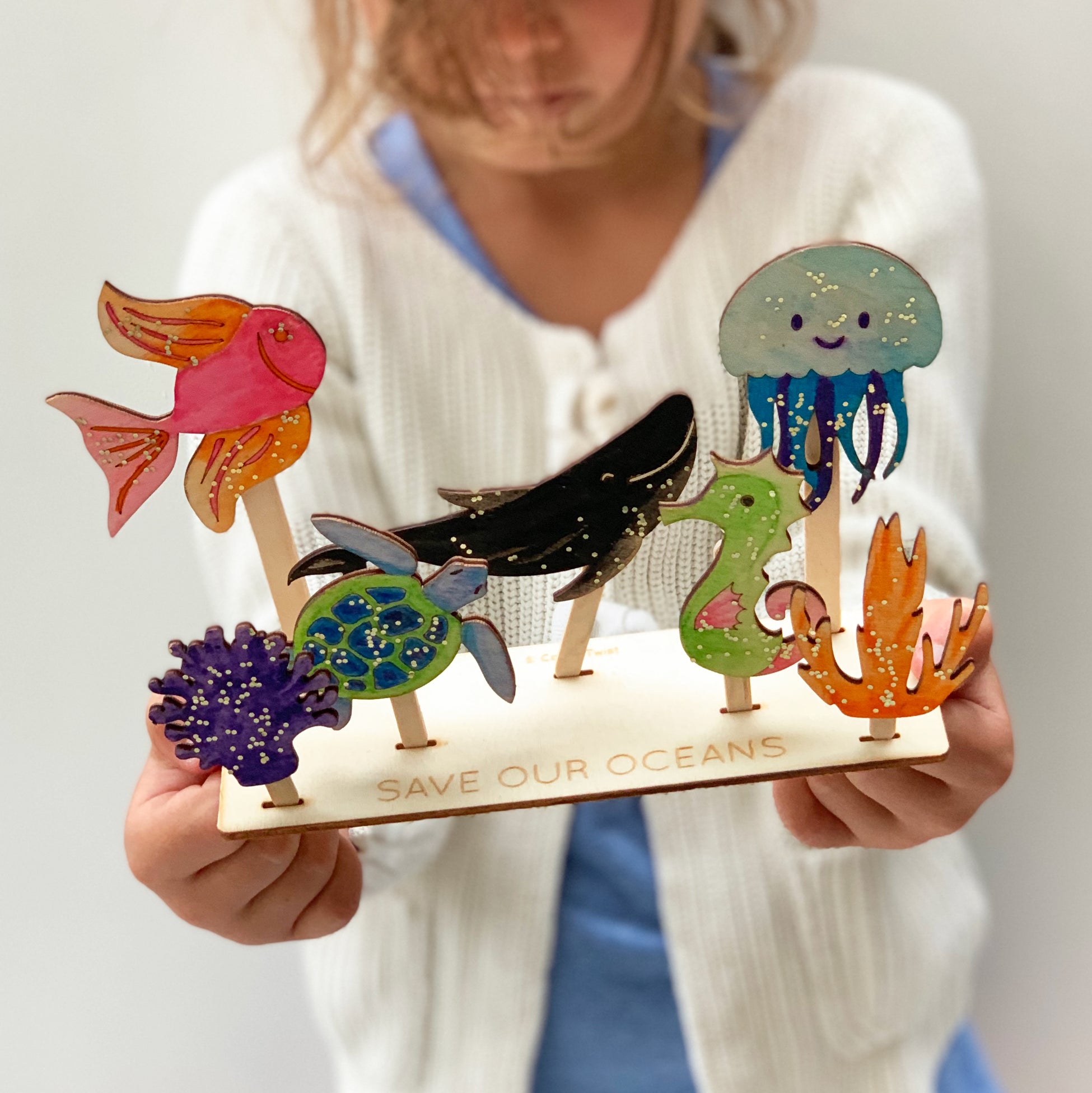 save our oceans craft kit - sustainable craft kit - cotton twist ...