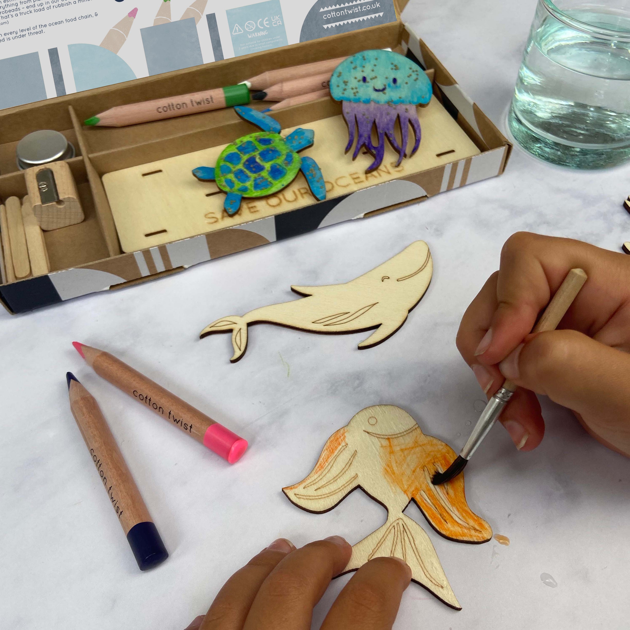 save our oceans craft kit - sustainable craft kit - cotton twist ...