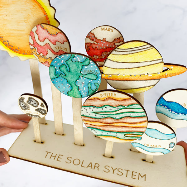 personalised solar system craft kit - sustainable craft kit - cotton twist