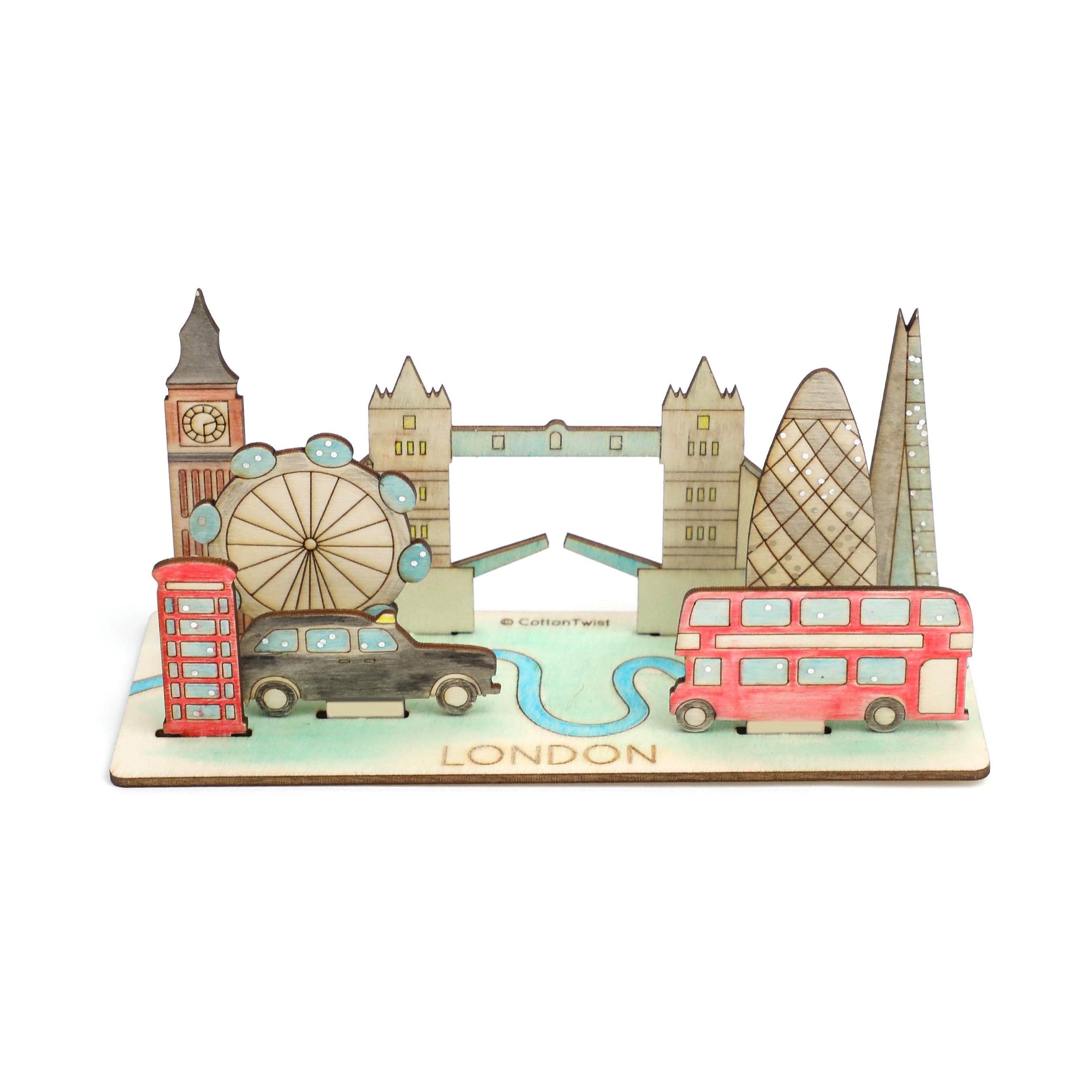 make your own London scene - sustainable craft kit - cotton twist ...