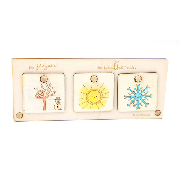 personalised weather chart - sustainable craft kit - cotton twist