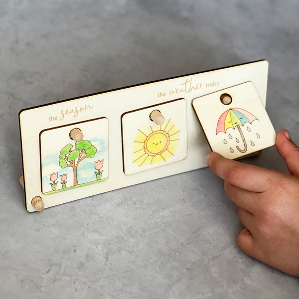 personalised weather chart - sustainable craft kit - cotton twist