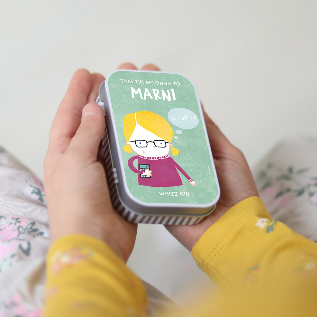 personalised character keepsake tin - sustainable keepsake - cotton ...